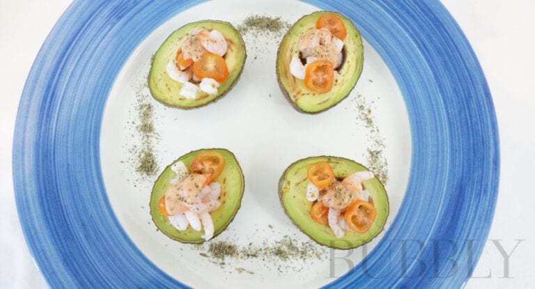 Avocado & Prawn – A B.Brilliant Dinner Party Starter – Glass Of Bubbly