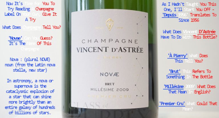 How To Read A Champagne Label – Glass Of Bubbly