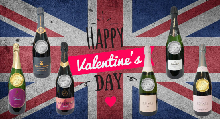 English Sparkling Wine For Valentine’s Day – Glass Of Bubbly
