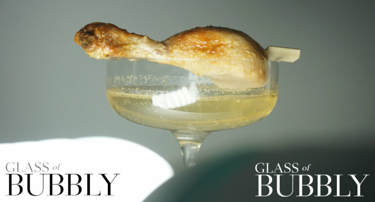 Roast Chicken Cocktail – Glass Of Bubbly