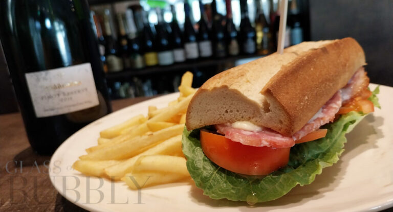 BLT and English Fizz – Glass Of Bubbly