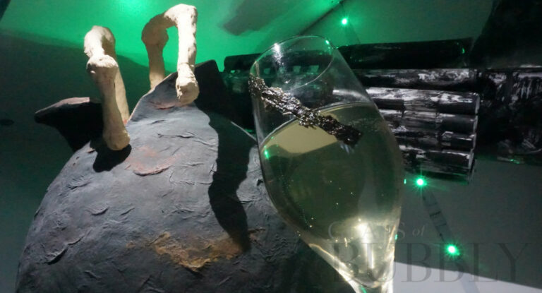 Halloween Cocktails – Alien – Glass Of Bubbly